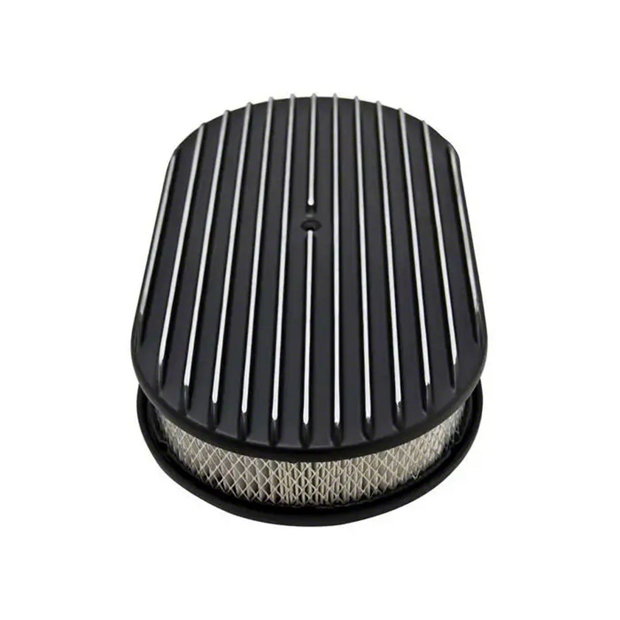 Ecklers Aluminum Oval Air Cleaner Paper Filter, Black, 15