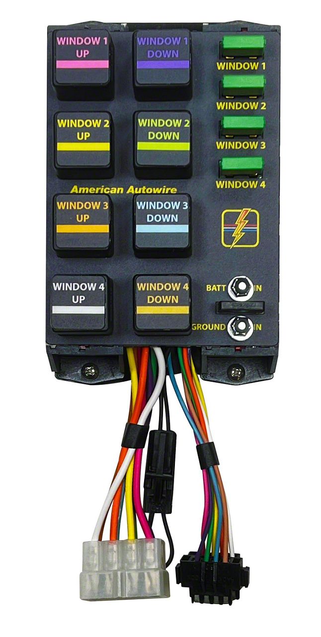 American Autowire Ecklers Power Window Reversing Relay Kit; 4 Window ...