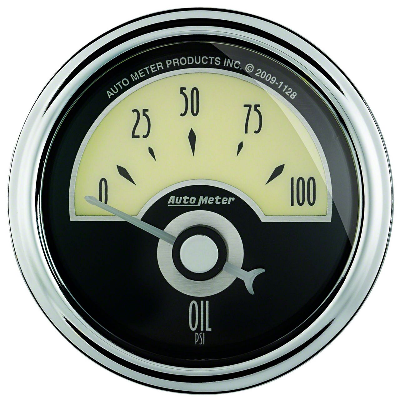 Auto Meter Ecklers Cruiser AD Series 2-1/16-Inch Oil Pressure Gauge; 0 ...