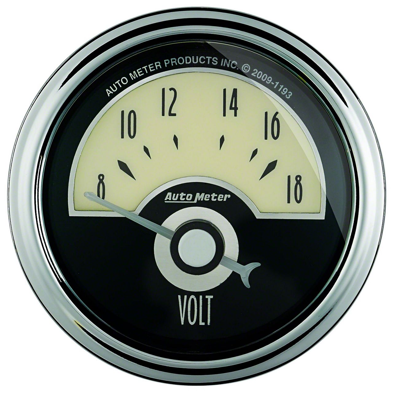 Auto Meter Ecklers Cruiser AD Series 2-1/16-Inch Voltmeter Gauge; 8-18V ...