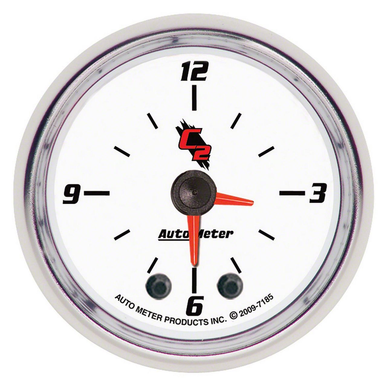 Auto Meter Ecklers C2 Series 2-1/16-Inch 12-Hour Clock 7185 (Universal; Some Adaptation May Be ...