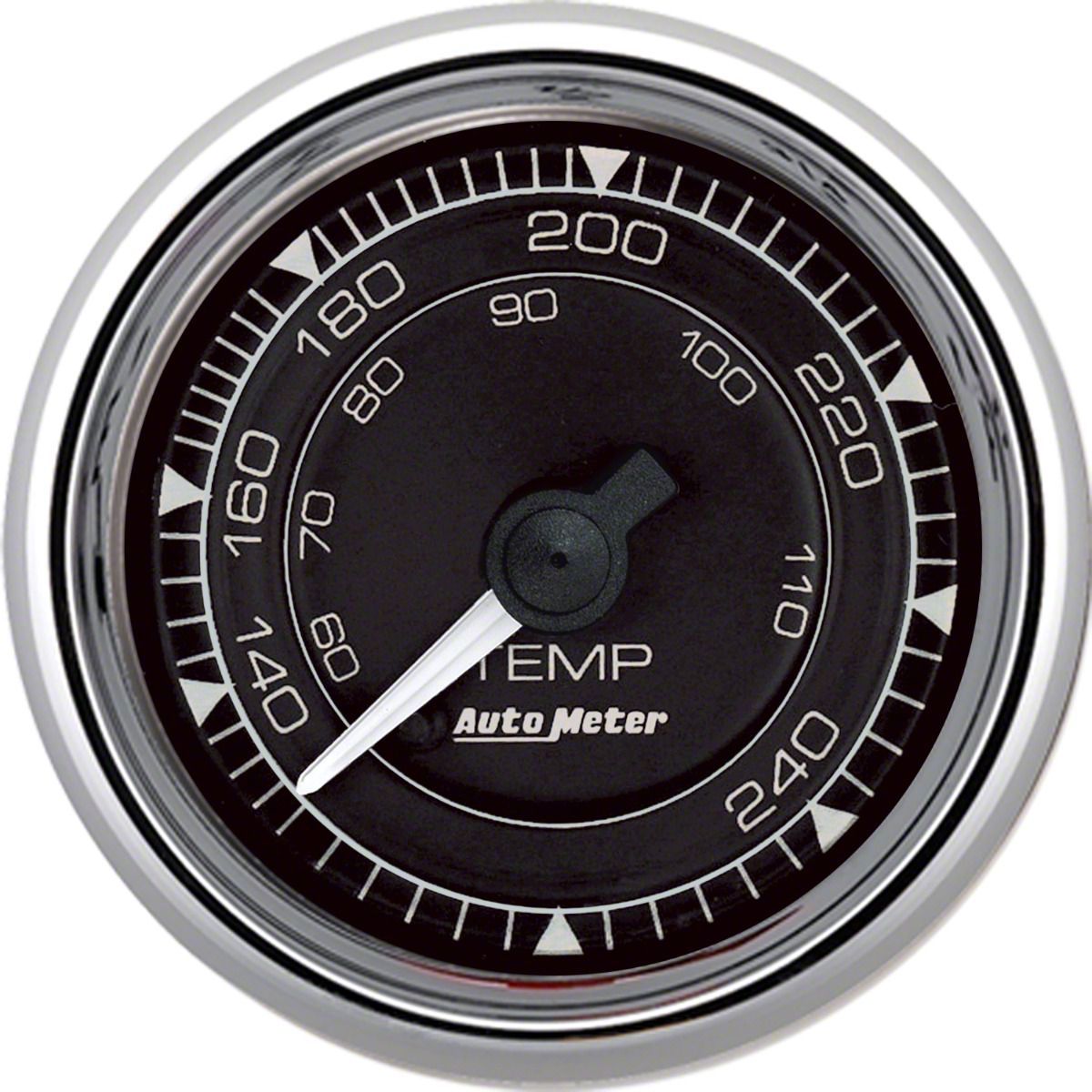 Auto Meter Ecklers Chrono Chrome Series 2-1/16-Inch Water Temperature Gauge; 120-240 Fahrenheit ...