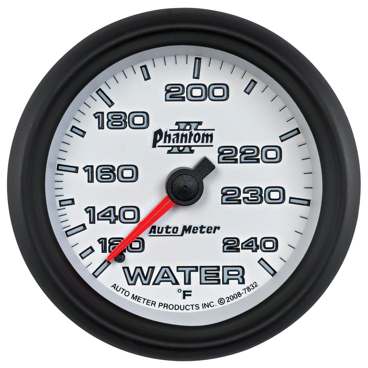 Auto Meter Ecklers Phantom II Series 2-5/8-Inch Water Temperature Gauge ...