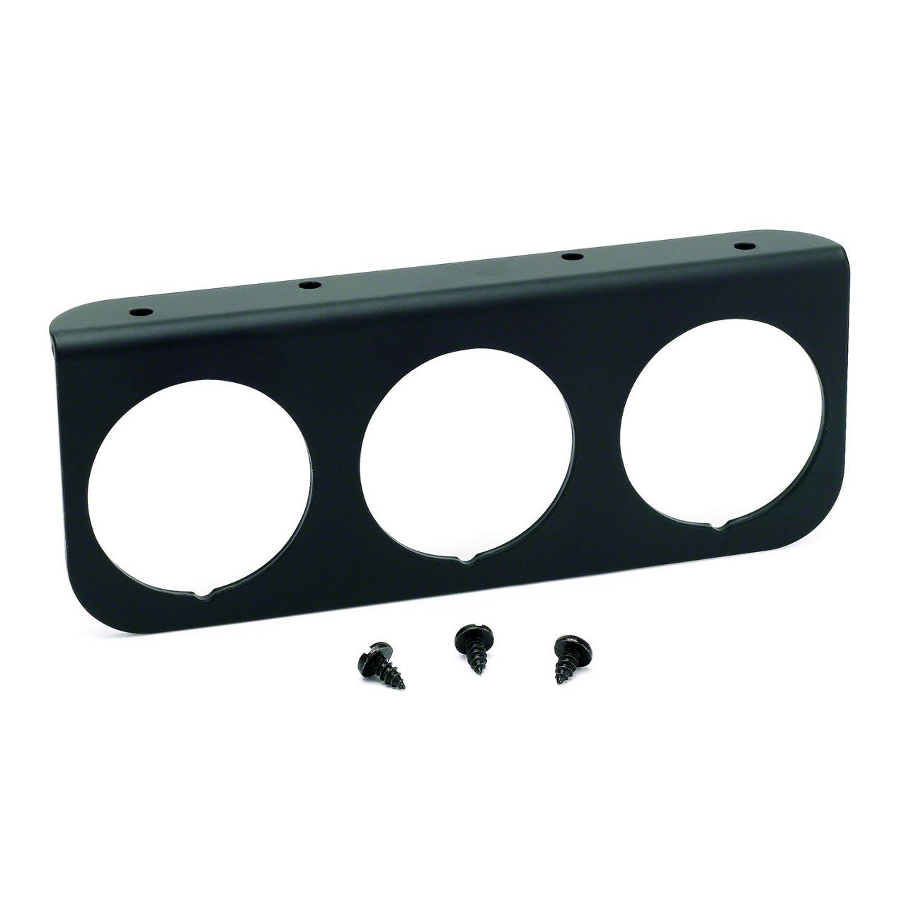 Auto Meter Ecklers Triple Gauge Mounting Panel; Black; 2-1/16-Inch 2238 ...