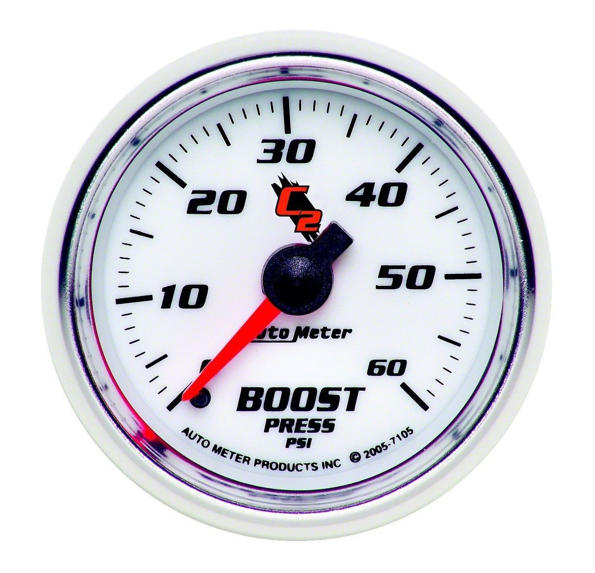 Auto Meter Ecklers C2 Series 2-1/16-Inch Boost Gauge; 0-60 PSI ...