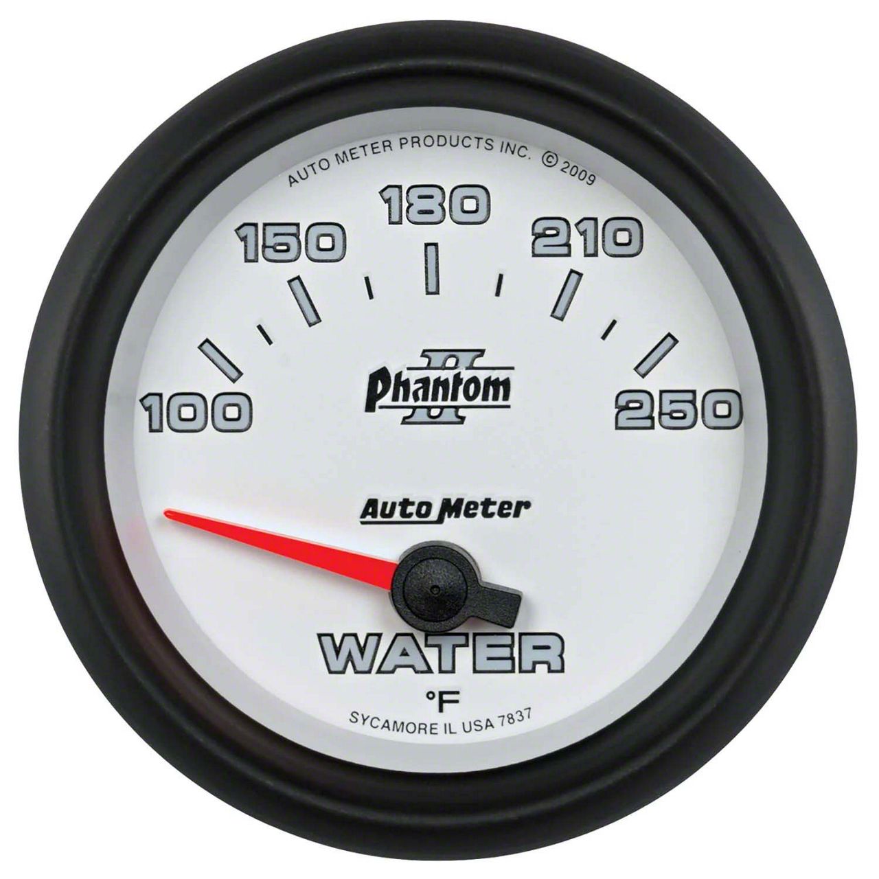Auto Meter Ecklers Phantom II Series 2-5/8-Inch Water Temperature Gauge ...