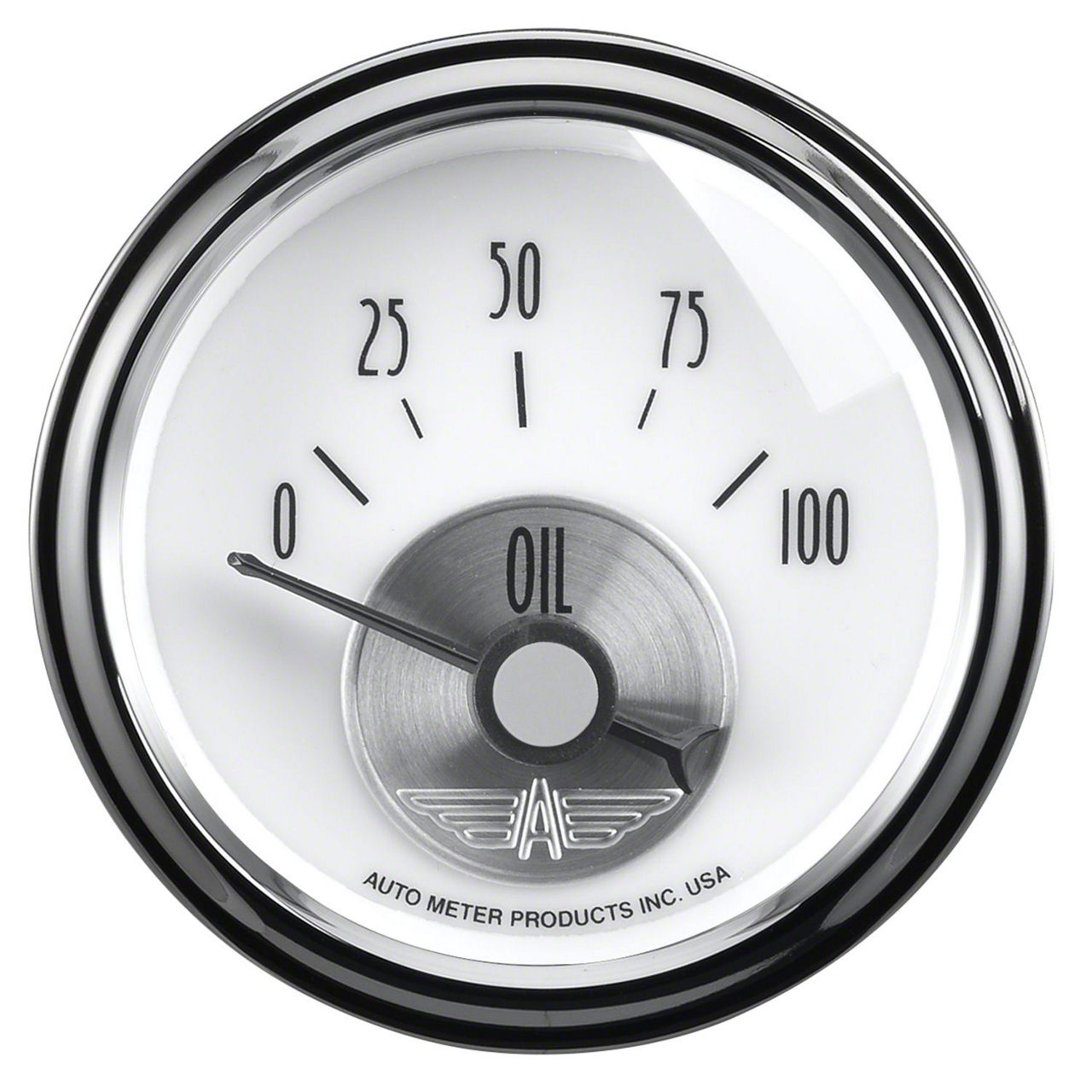 Auto Meter Ecklers Prestige Pearl Series 2-1/16-Inch Oil Pressure Gauge ...