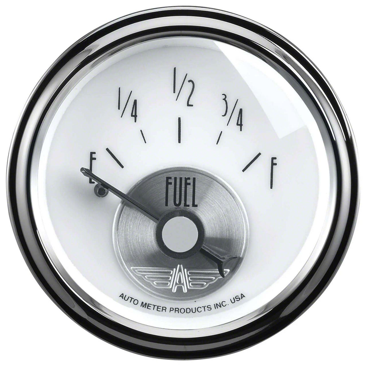 Auto Meter Ecklers Prestige Pearl Series 2-1/16-Inch Fuel Level Gauge ...