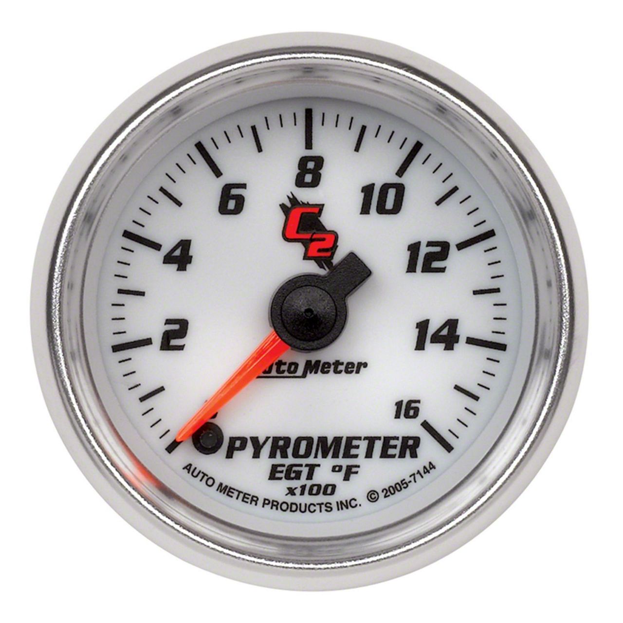 Auto Meter Ecklers C2 Series 2-1/16-Inch Pyrometer Gauge; 0-1600 ...