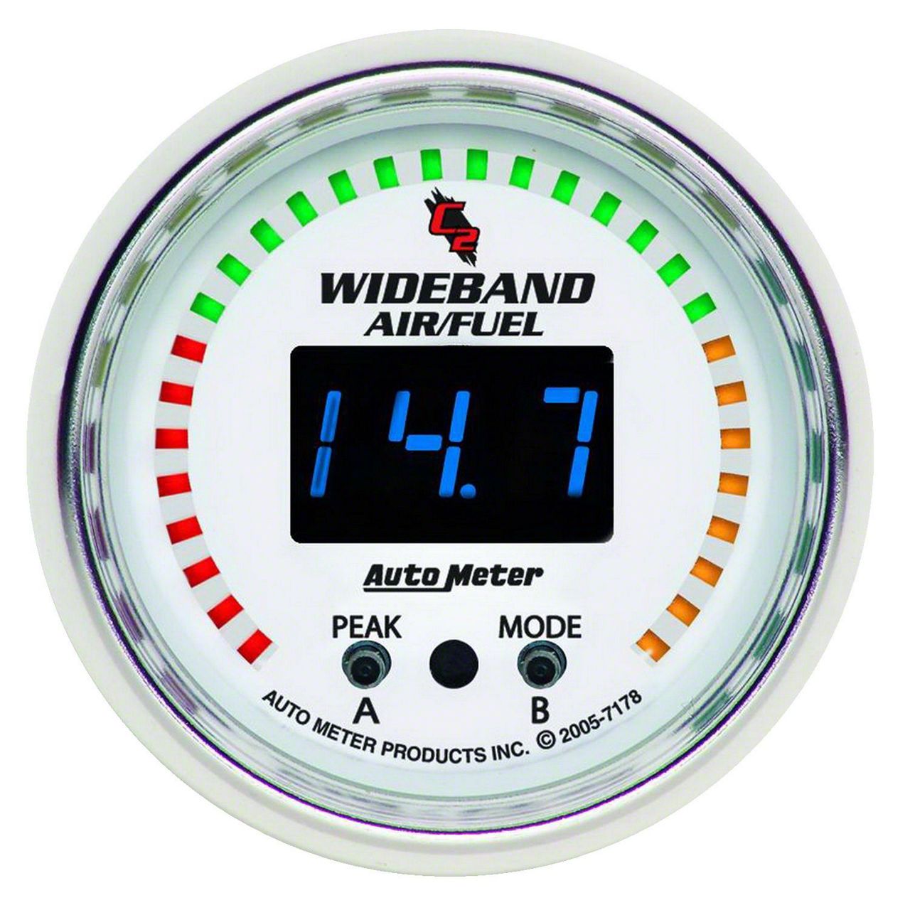 Auto Meter Ecklers C2 Series 2-1/16-Inch Wideband Pro Air/Fuel Ratio ...