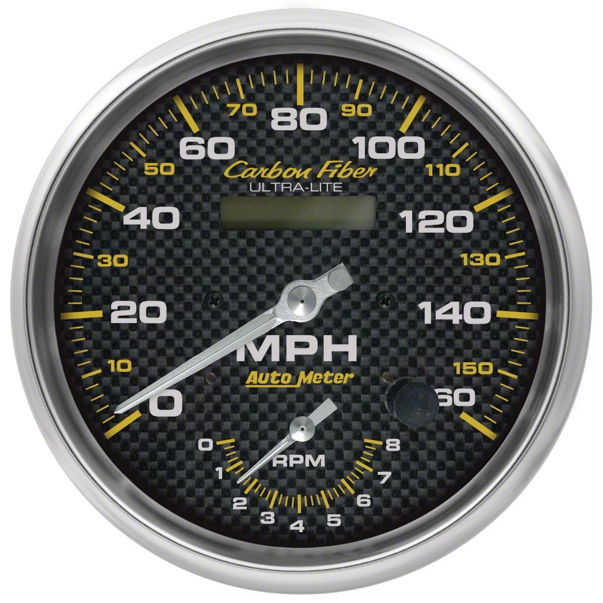 Auto Meter Ecklers Carbon Fiber Series 5-Inch Tachometer/Speedometer ...