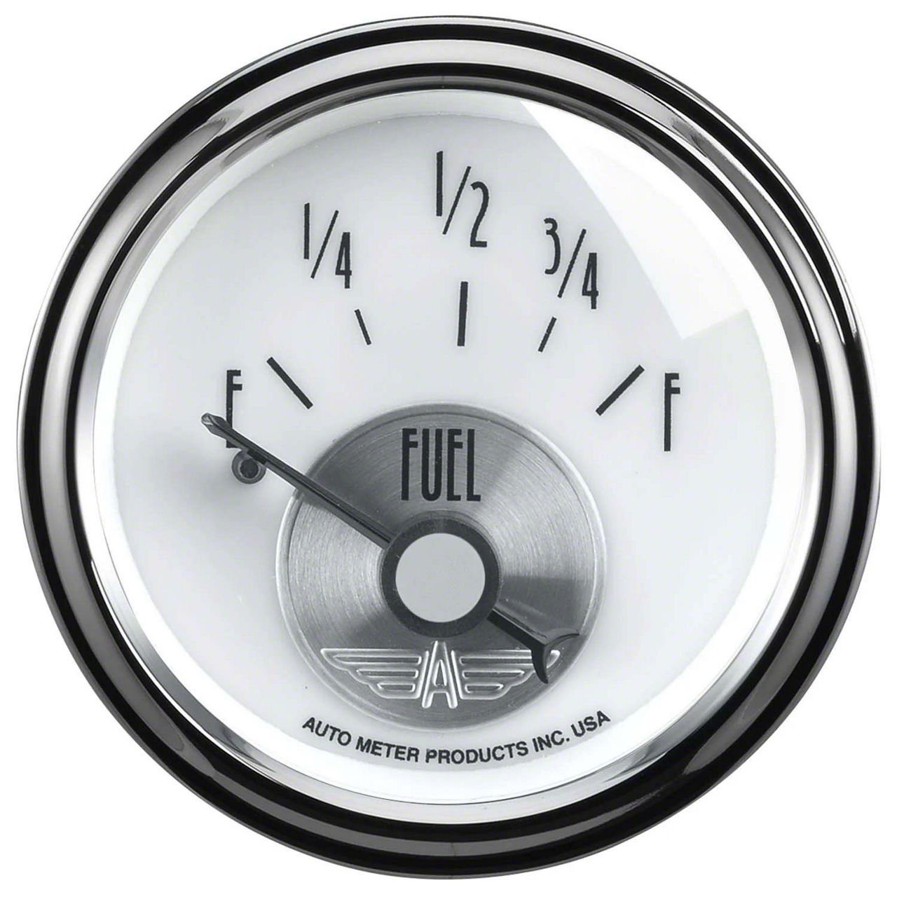 Auto Meter Ecklers Prestige Pearl Series 2-1/16-Inch Fuel Level Gauge ...