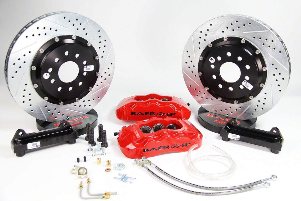 Baer Ecklers Pro+ Front Big Brake Kit with 13-Inch Rotors; Fire Red ...