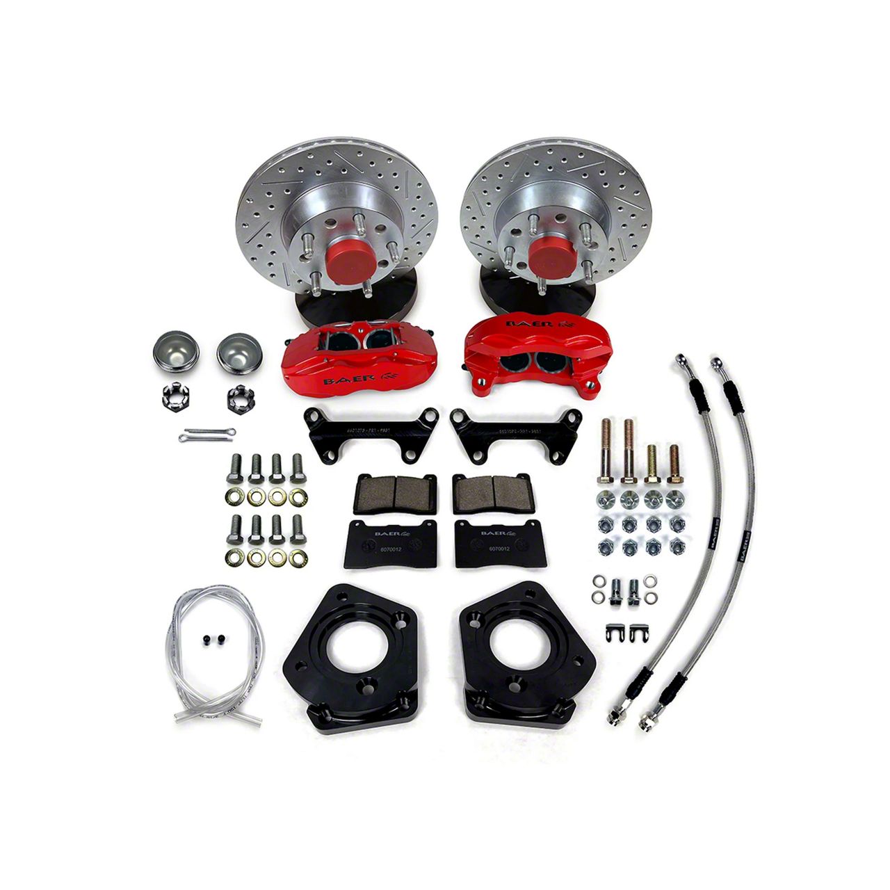 Baer Ecklers SS4 Integral Hub Front Big Brake Kit with 11-Inch Rotors ...