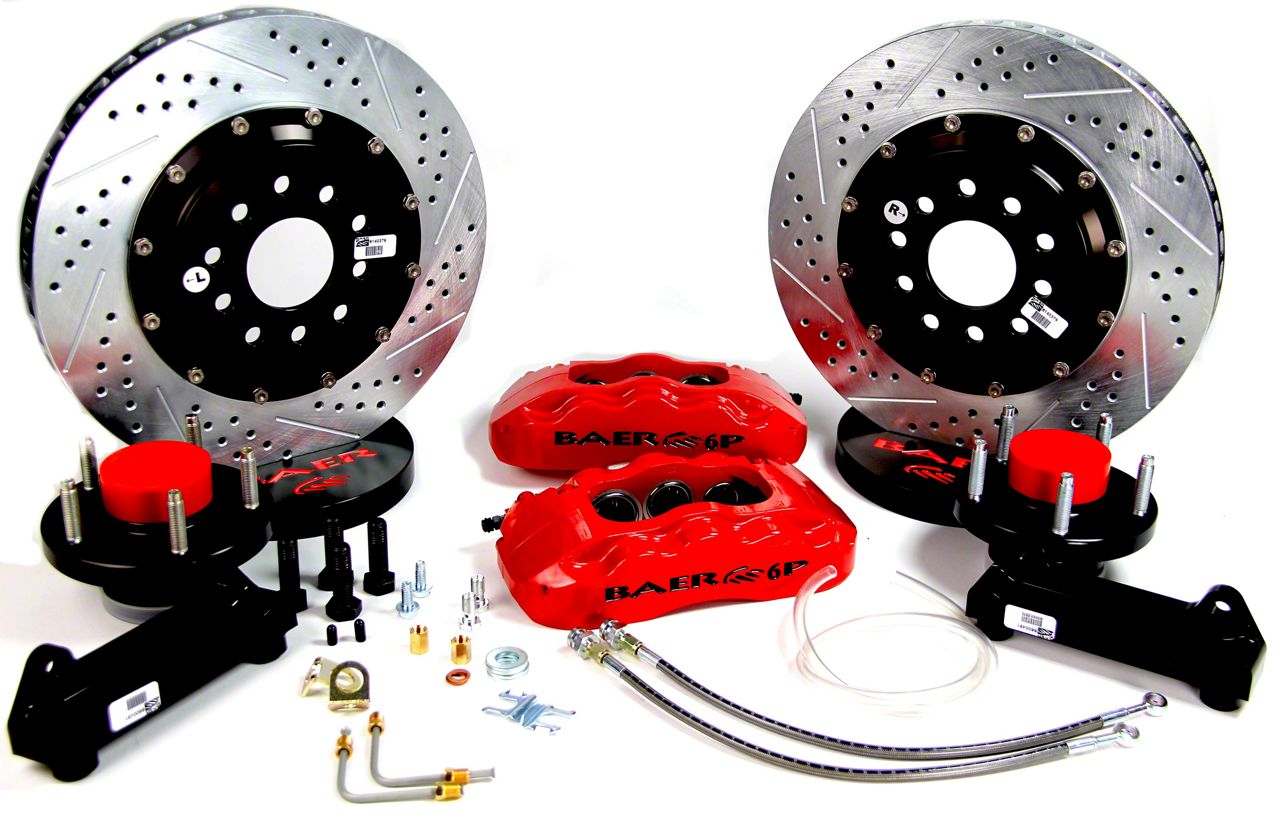 Baer Ecklers Pro+ Front Big Brake Kit with 14-Inch Rotors; Silver ...