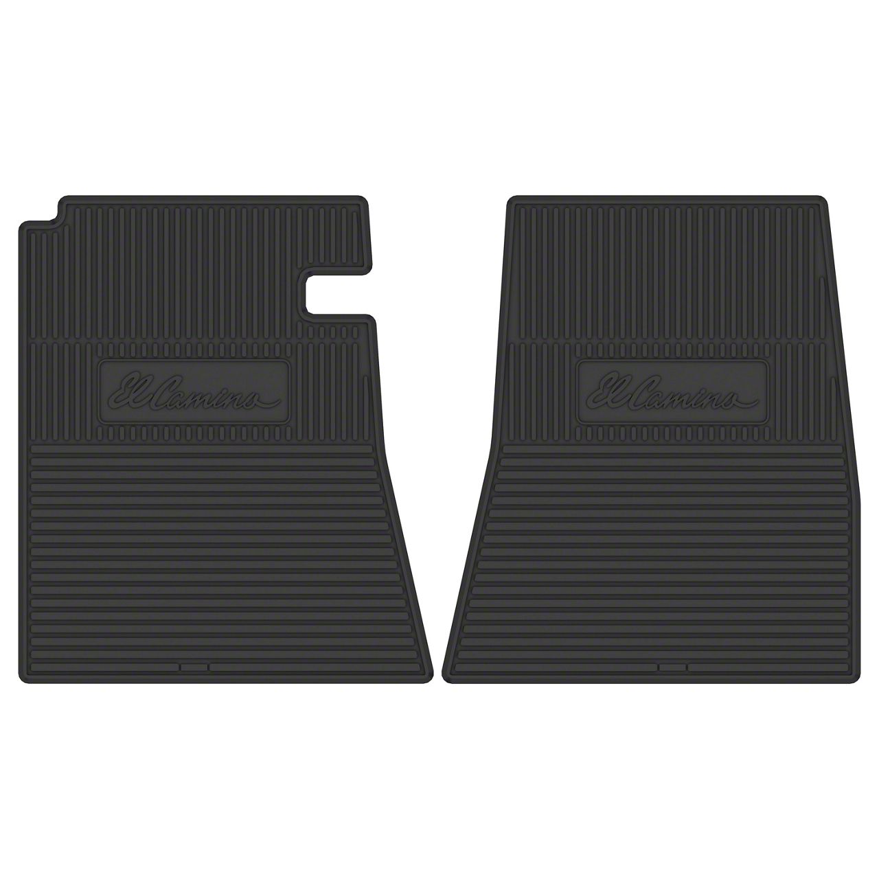 Ecklers Floor Mat, With Bowtie, Vinyl Black (1965 El Camino)