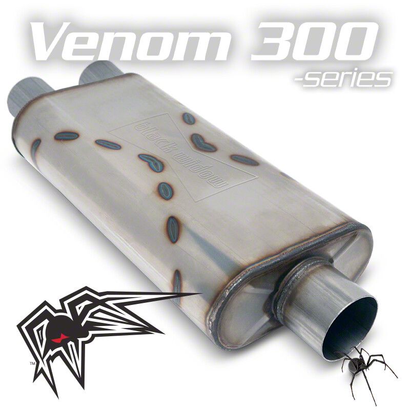 Black Widow Exhaust Ecklers Venom 300 Series Single/Dual Muffler; 3 ...