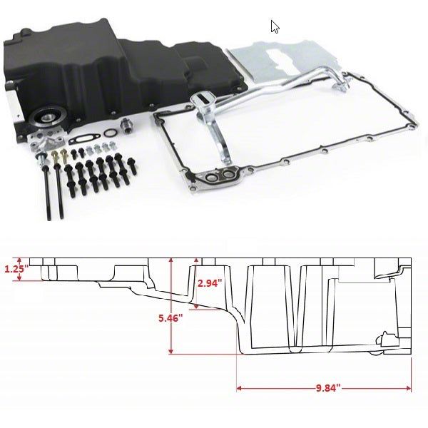 BluePrint Engines Ecklers LS Swap Low Profile Rear Sump Oil Pan Kit ...