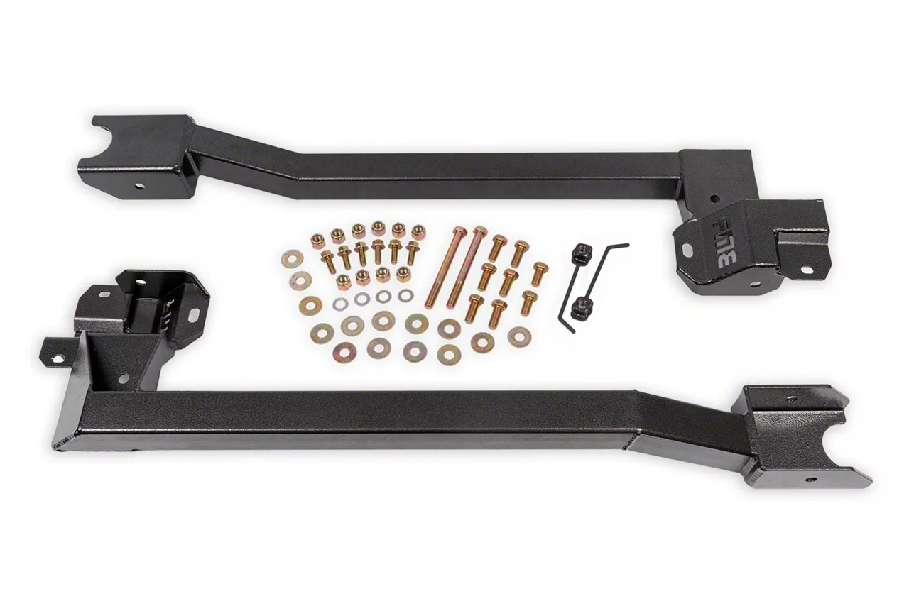 BMR Ecklers Bolt-On Subframe Connectors; Black Hammertone BMR-SFC321H ...