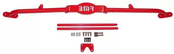 BMR Ecklers 3-Point Mount Strut Tower Brace; Red BMR-STB004R (82-92 ...