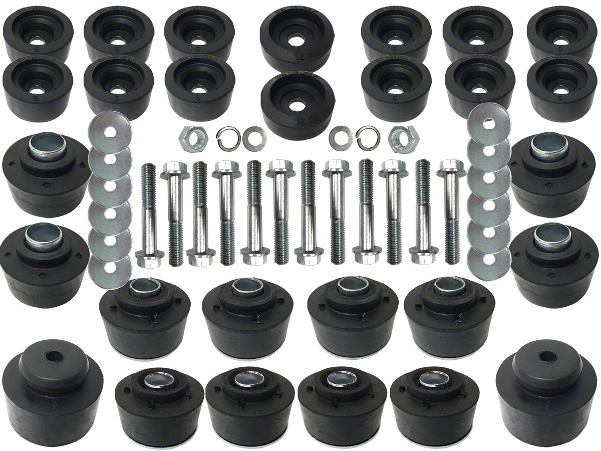 Ecklers Body Mount Bushing and Hardware Kit (1973 Chevelle; 73-77 Malibu)