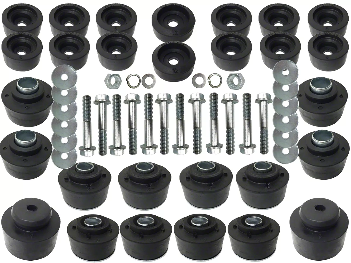 Ecklers Body Mount Bushing and Hardware Kit (73-77 El Camino)