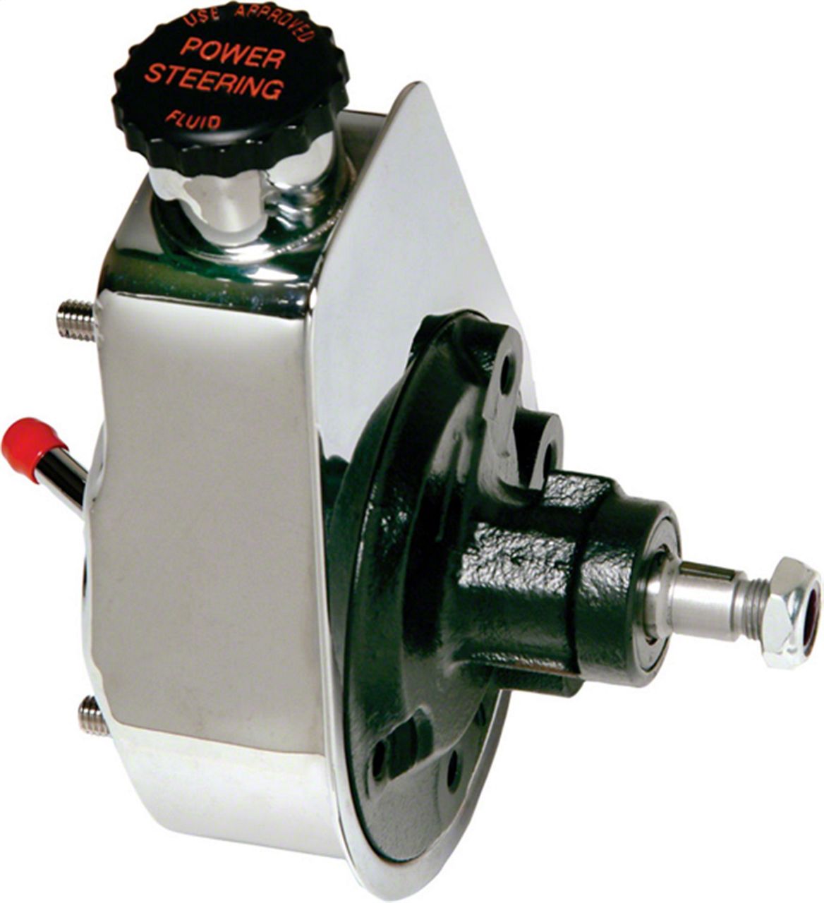 Borgeson Ecklers Power Steering Pump with Keyway Shaft; Chrome 800311 ...