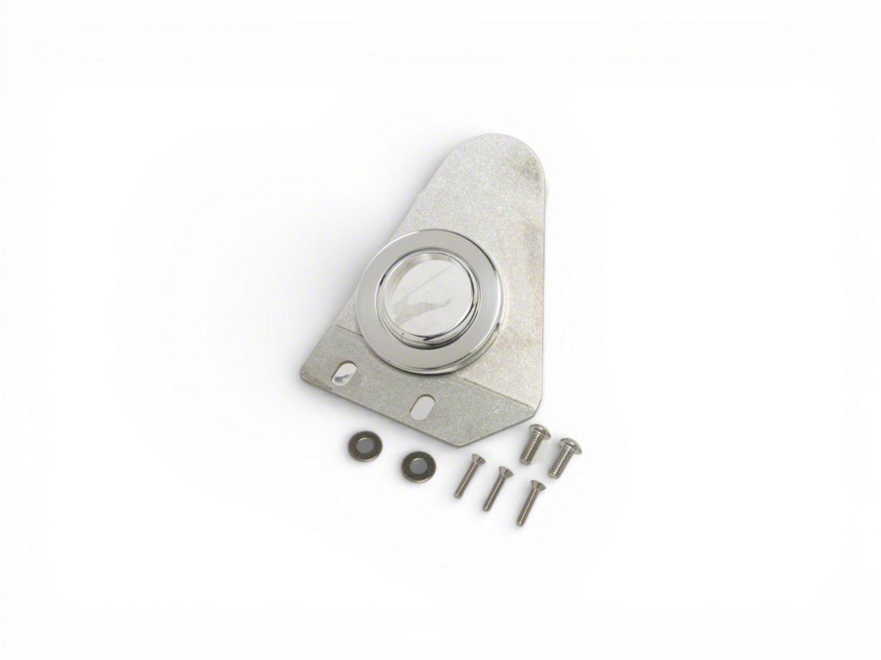 Borgeson Ecklers 2-Inch Steering Column Floor Mount; Polished 909012 ...