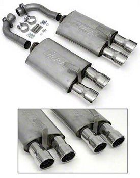 Ecklers Borla Exhaust System Performance Mufflers With 3 Round Inter ...