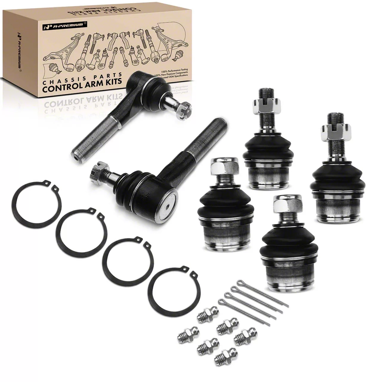 Ecklers Front Ball Joint and Tie Rod End Kit (80-96 Bronco)