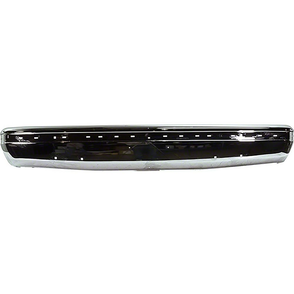 Ecklers Front Bumper with Pad Holes; Chrome (87-91 Bronco)