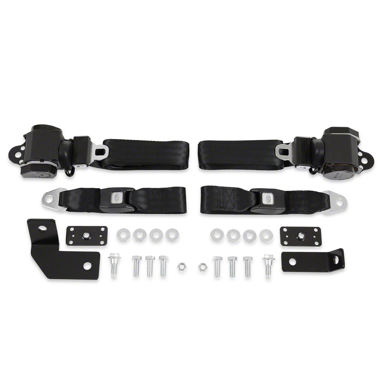 Brothers Trucks Ecklers 3-Point Bench Seat Belt Kit; Black BELTKT4 ...