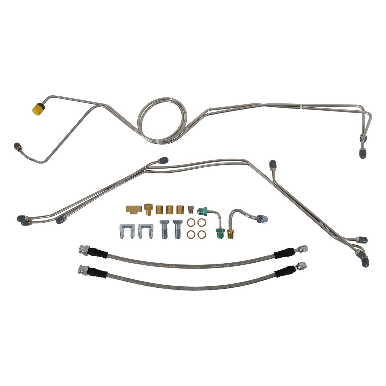 Brothers Trucks Ecklers Disc Brake Conversion Brake Lines; Stainless ...