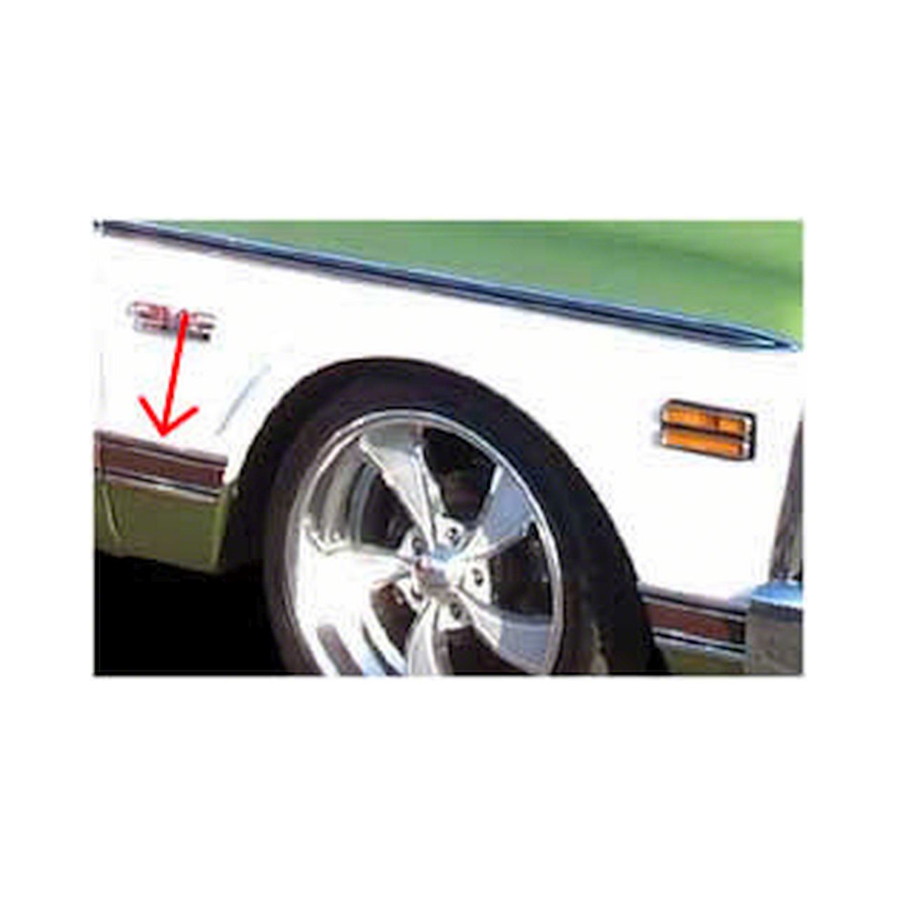 Brothers Trucks Ecklers Fender Molding; Rear of Wheel; Driver Side ...