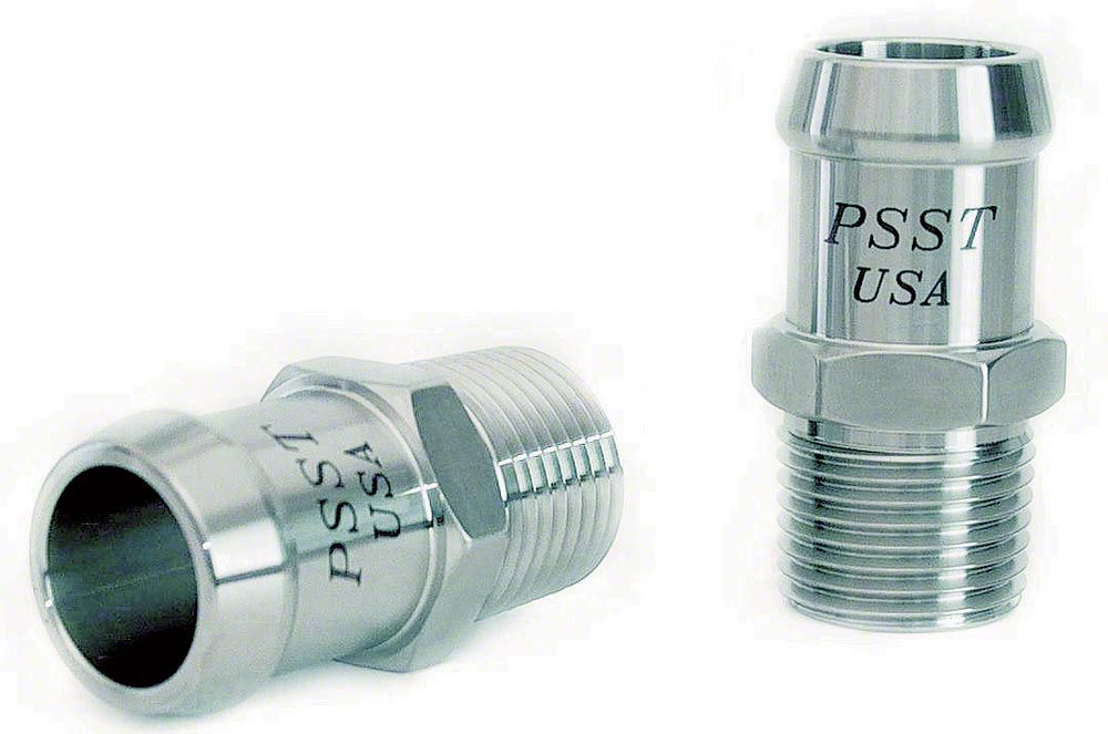 Ecklers Bypass Hose Fitting,Big Block,Slotted,Stainless Steel,67-69