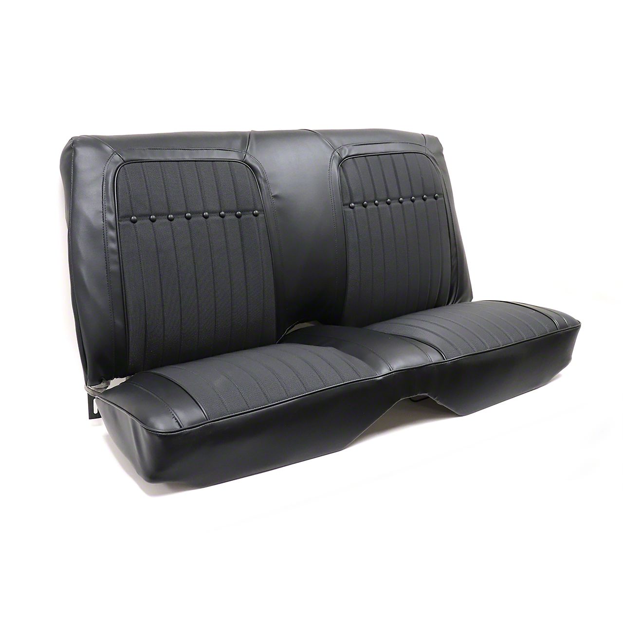 Ecklers Deluxe Interior Rear Fixed Back Seat Upholstery Kit; Black ...