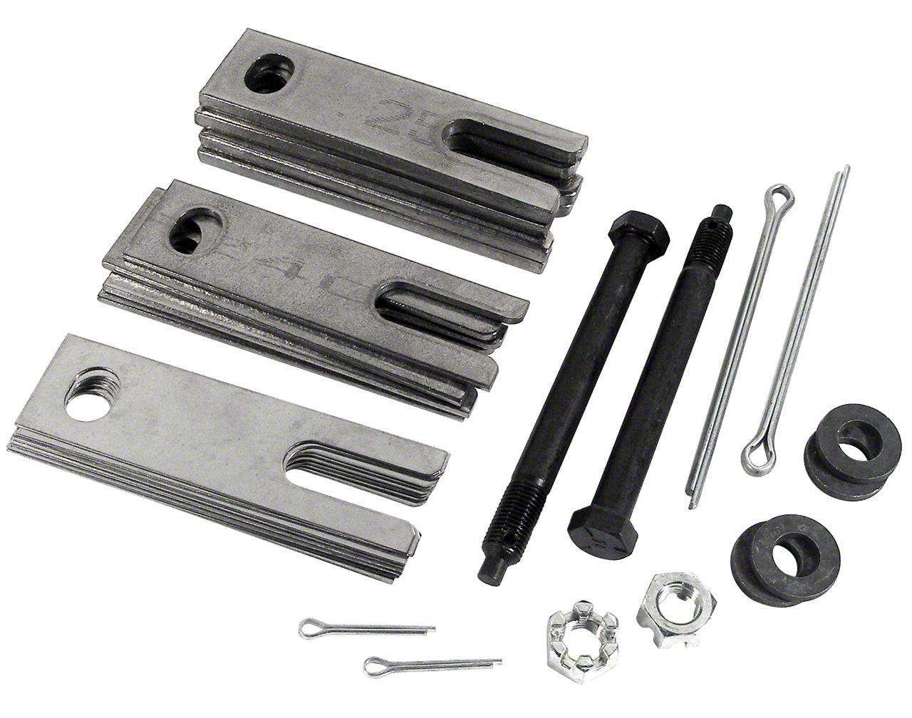 CA Ecklers 18pc Slotted Trailing Arm Shim Kit with Stainless Shims and ...