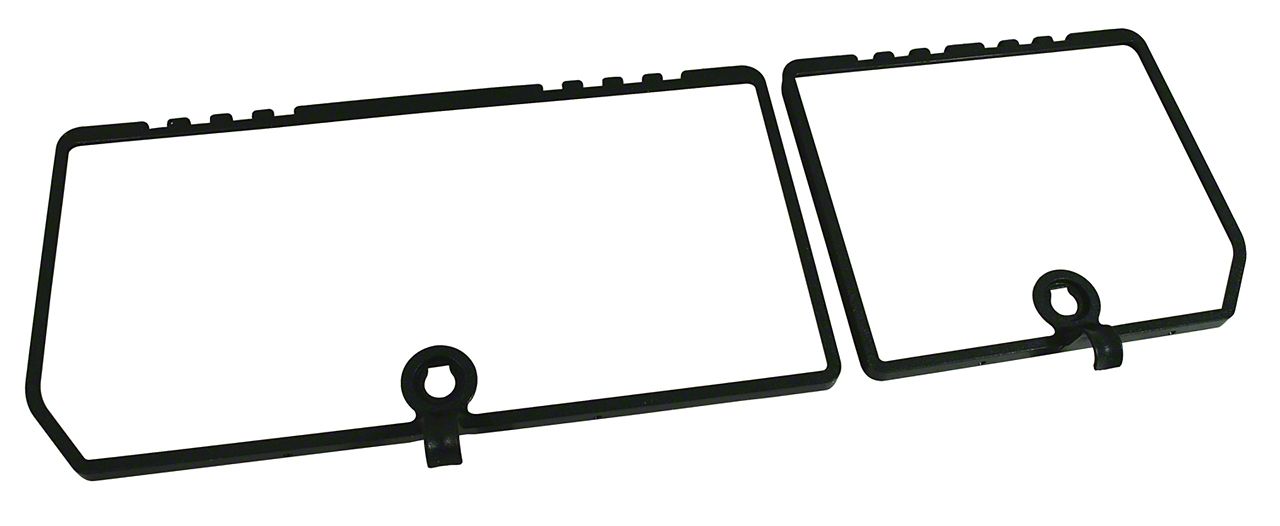 Ecklers 2-Piece ABS Plastic Rear Compartment Unit Door Frames (79-81 ...