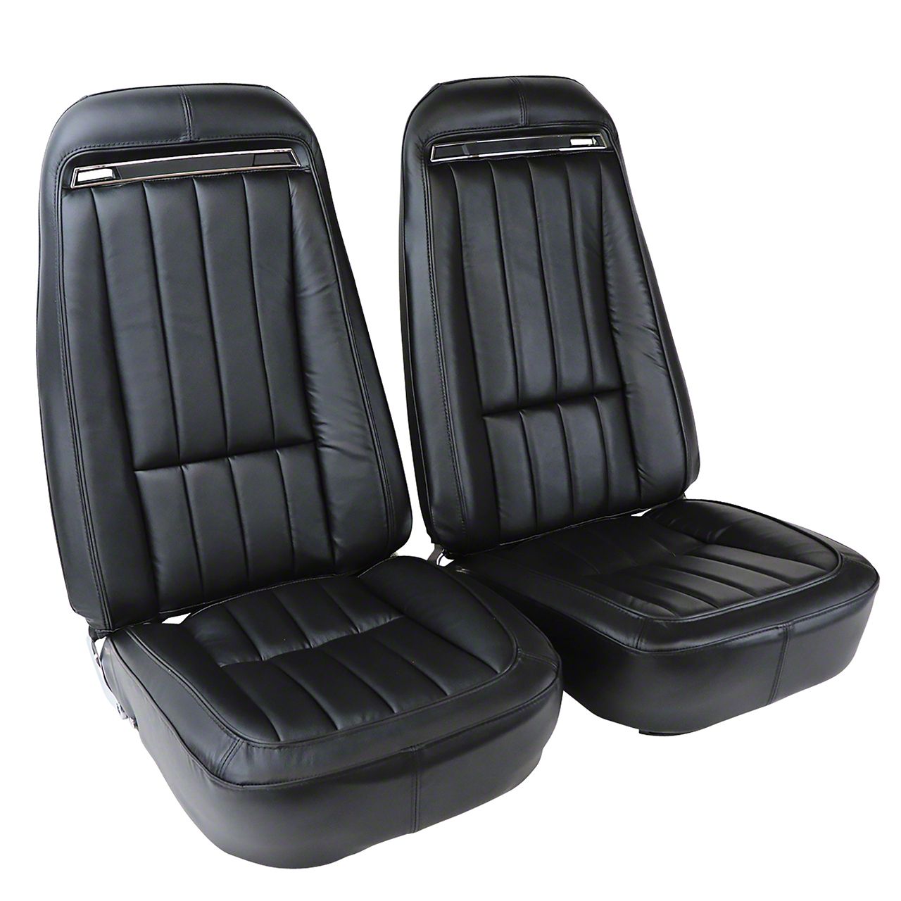 Ecklers Complete Seats with Mounted OE Spec Leather and Vinyl Seat ...