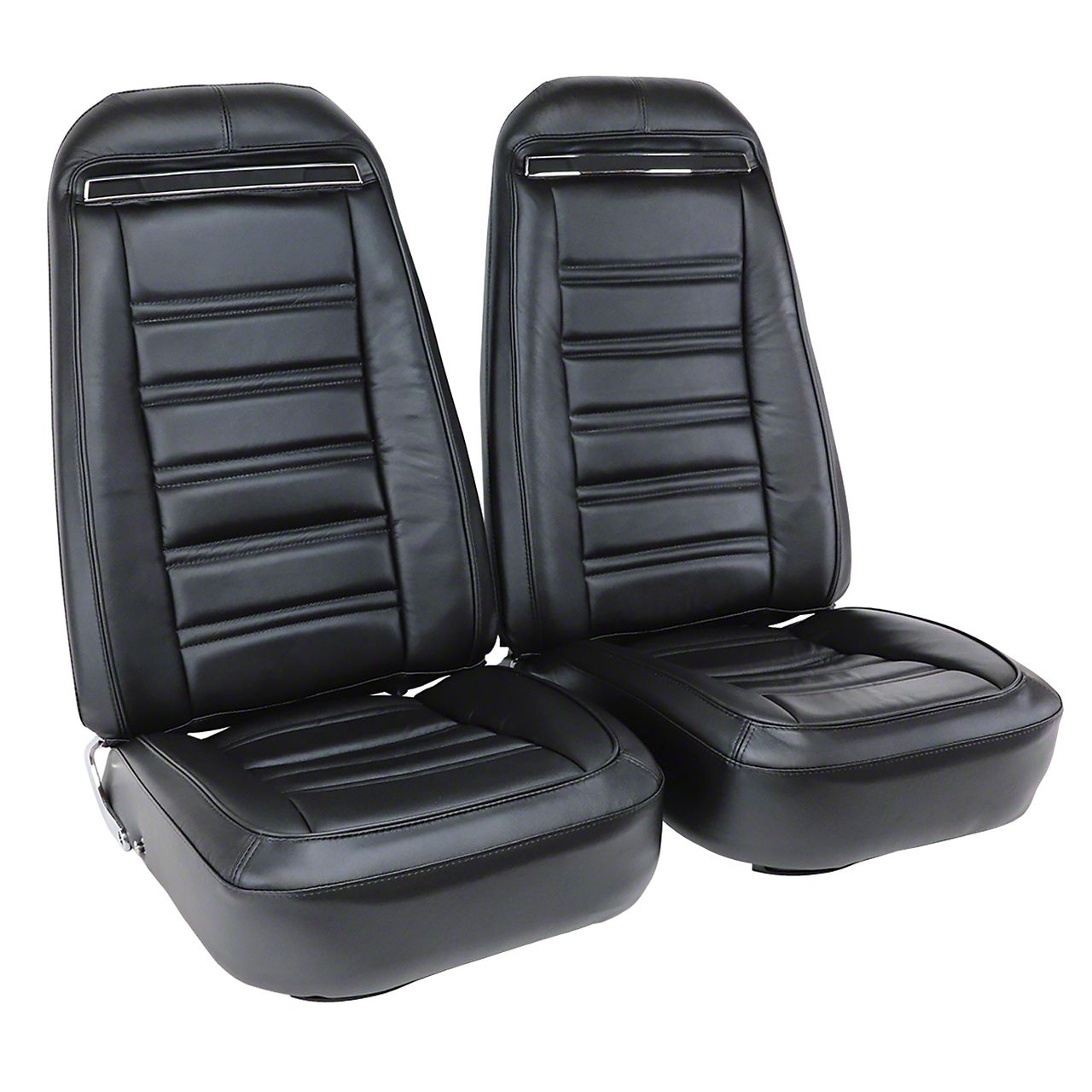 Ecklers Complete Seats with Mounted OE Spec Leather and Vinyl Seat ...