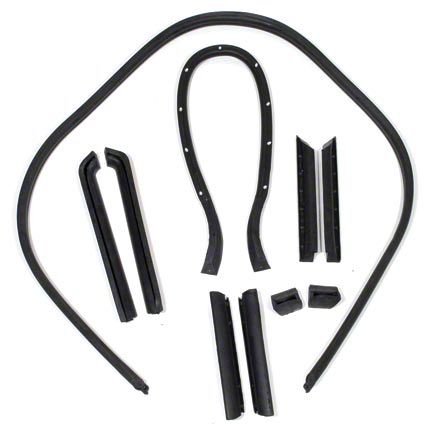 CA Ecklers Convertible Top Weatherstrip Kit with Fastener Set 73079 (68 ...