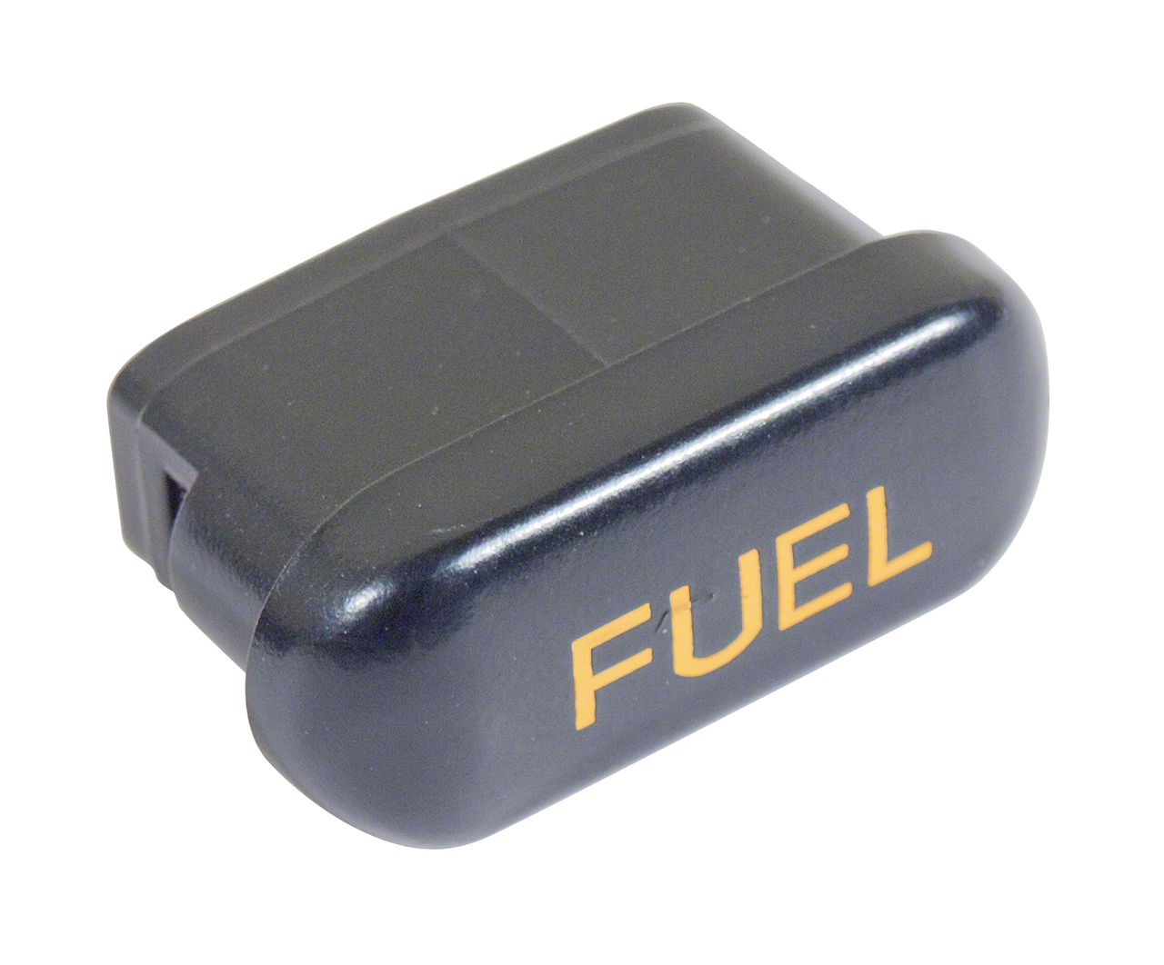 CA Ecklers Fuel Button; Black/Orange 43636 (92-93 Corvette C4)