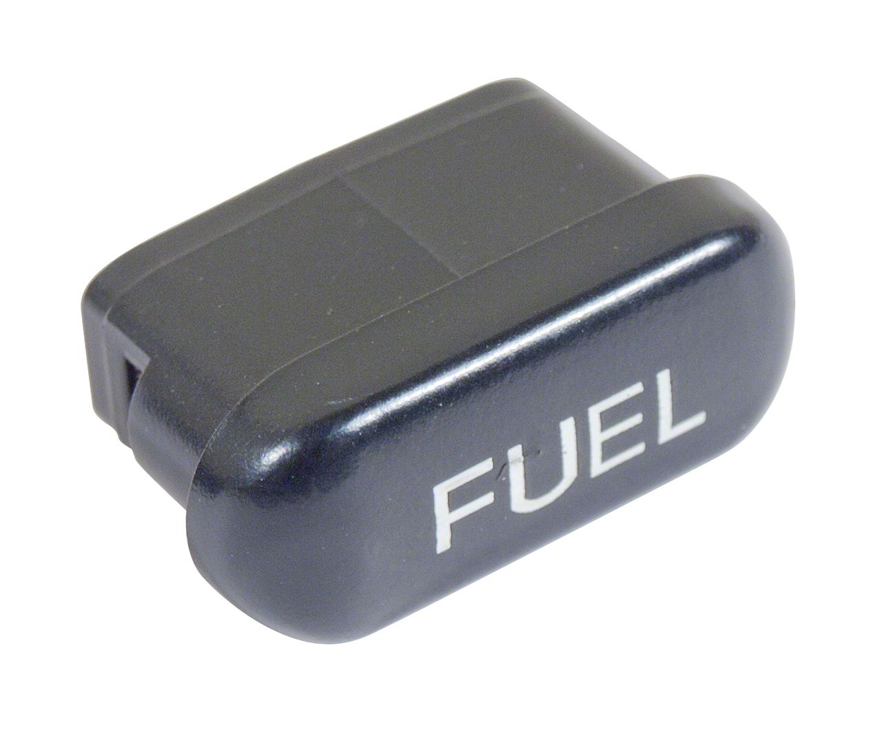 CA Ecklers Fuel Button; Black/White 43638 (94-96 Corvette C4)