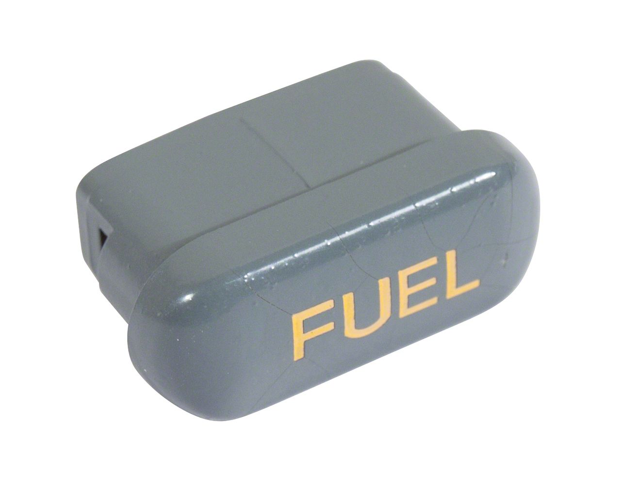 Ecklers Fuel Button; Gray/Orange (90-91 Corvette C4)