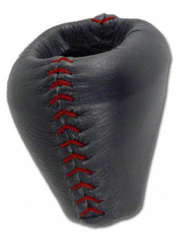 CA Ecklers Genuine Leather Shift Knob Cover - Black 208230 (90-96 Corvette C4)