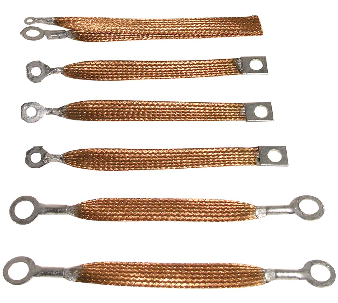 CA Ecklers 1962 Corvette Radio Ground Straps. 8 Piece Set 35659