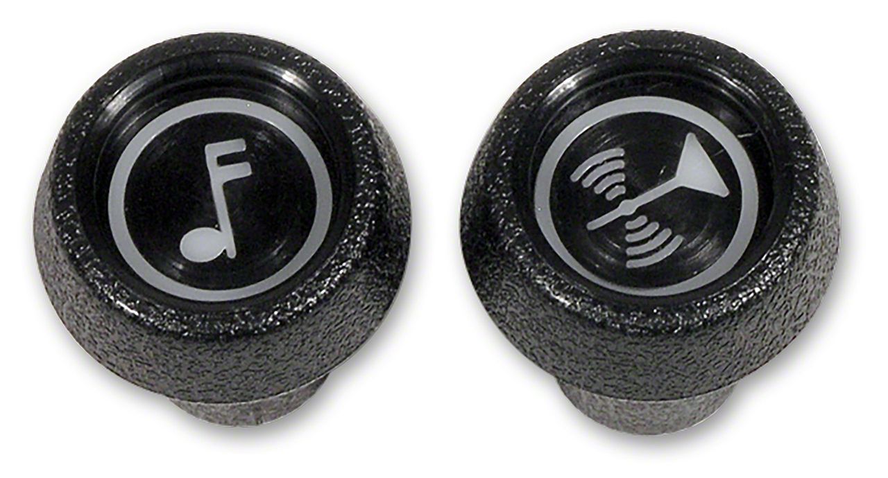 CA Ecklers 1972-1976 Corvette Radio Knobs. Volume/Tune 34635