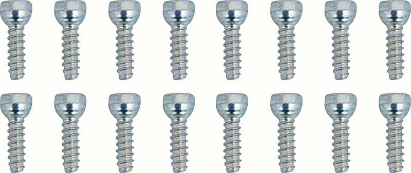 CA Ecklers 1967-1970 Corvette Rally Wheel Ornament Screw Set - 16 Piece ...