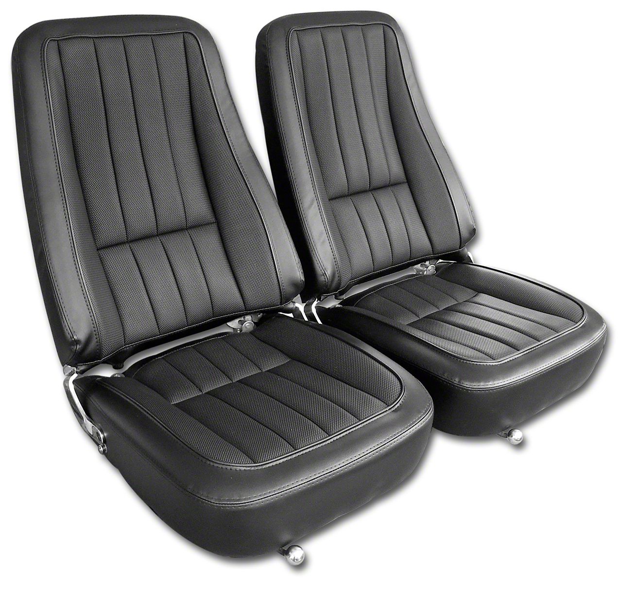 Eckler s 1968 Corvette Vinyl Seat Covers Chevrolet Stingray 1968 Gunmetal
