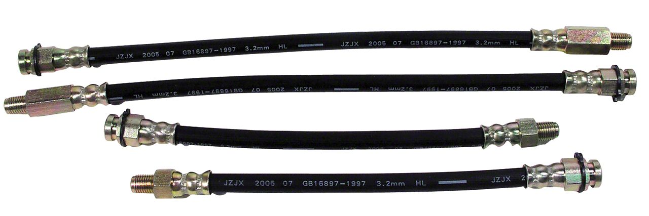 CA Ecklers Rubber Brake Lines; Imported X2570 (63-82 Corvette C2 & C3)